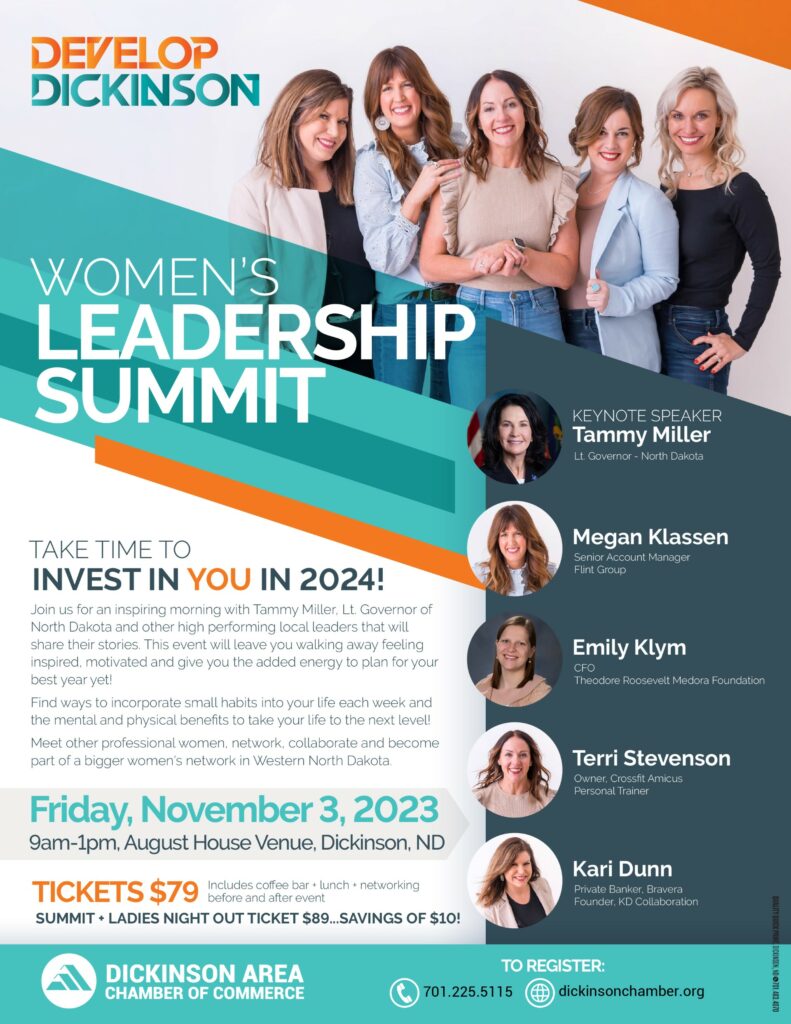 Develop Dickinson I Women’s Leadership Summit – Dickinson Area Chamber of Commerce